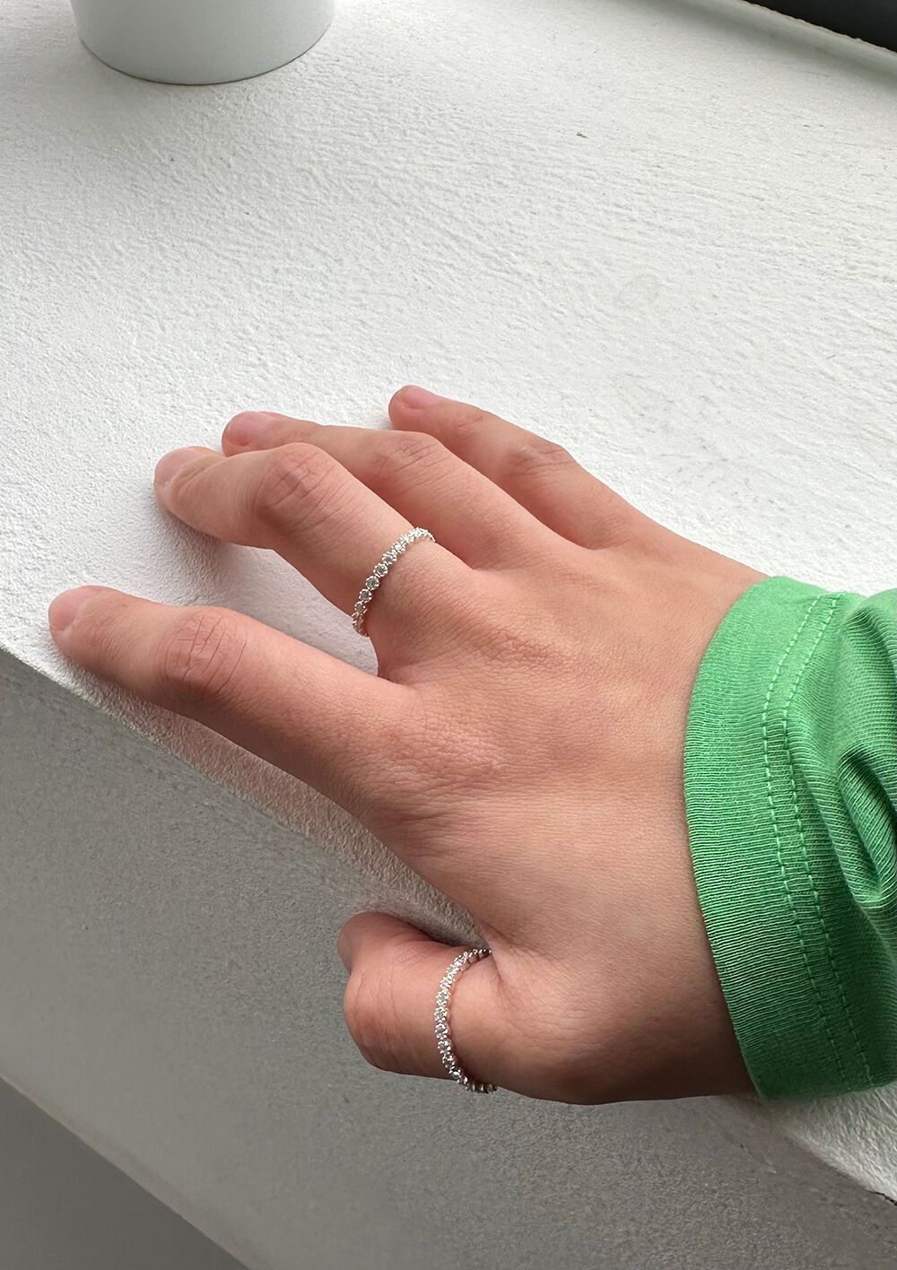 [silver925] white cubic tennis ring - 감도 깊은 취향 셀렉트샵 29CM