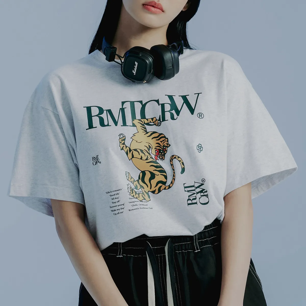 REEL TIGER TEE SHIRT_LIGHT GREY - 감도 깊은 취향 셀렉트샵 29CM