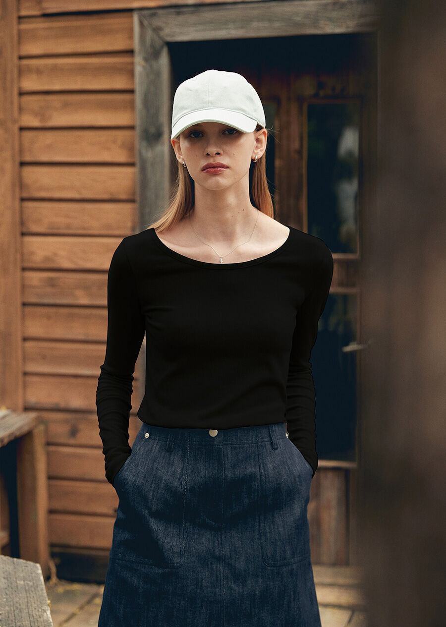 BOATNECK BASIC T-SHIRT (5color) - 감도 깊은 취향 셀렉트샵 29CM