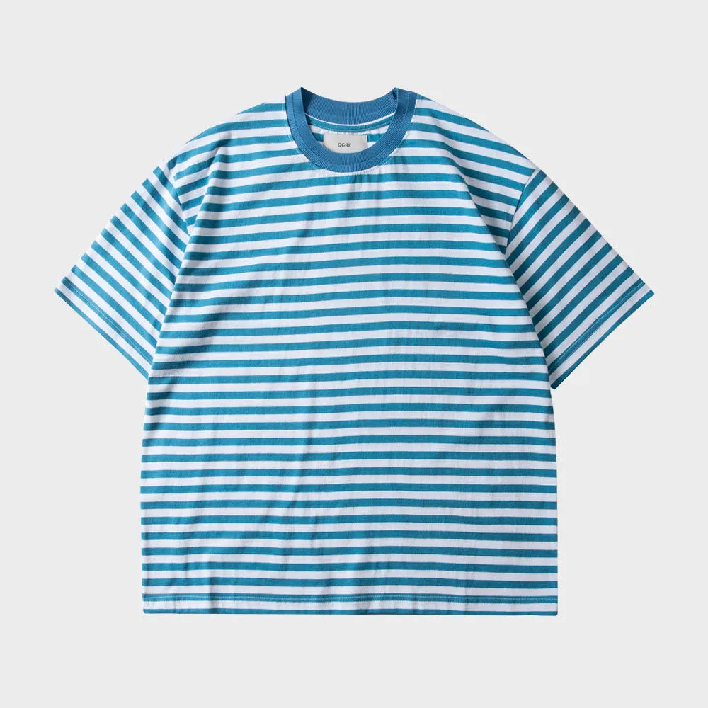 ARCADE T-SHIRTS STRIPE MILKY BLUE - 감도 깊은 취향 셀렉트샵 29CM