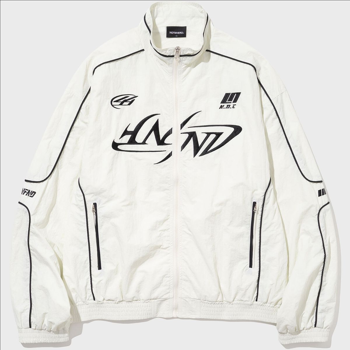 Tribal Logo Nylon Racing Jacket - White - 감도 깊은 취향 셀렉트샵 29CM
