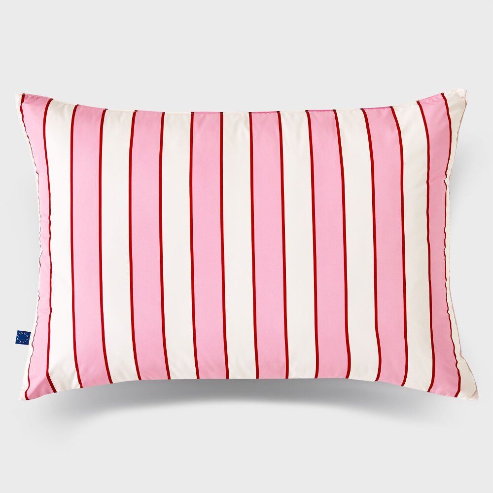 [29CM 단독] 핑크셰이크스트라이프 패턴 레이어드 베개커버 50X70 2material - 감도 깊은 취향 셀렉트샵 29CM