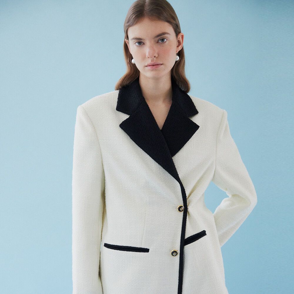 투웨이 배색 트위드 재킷 (2COL) - 감도 깊은 취향 셀렉트샵 29CM