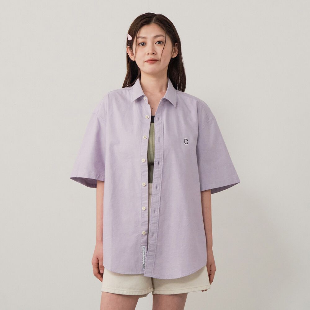 [23SS] C 로고 옥스포드 하프 셔츠 - 퍼플 - 감도 깊은 취향 셀렉트샵 29CM