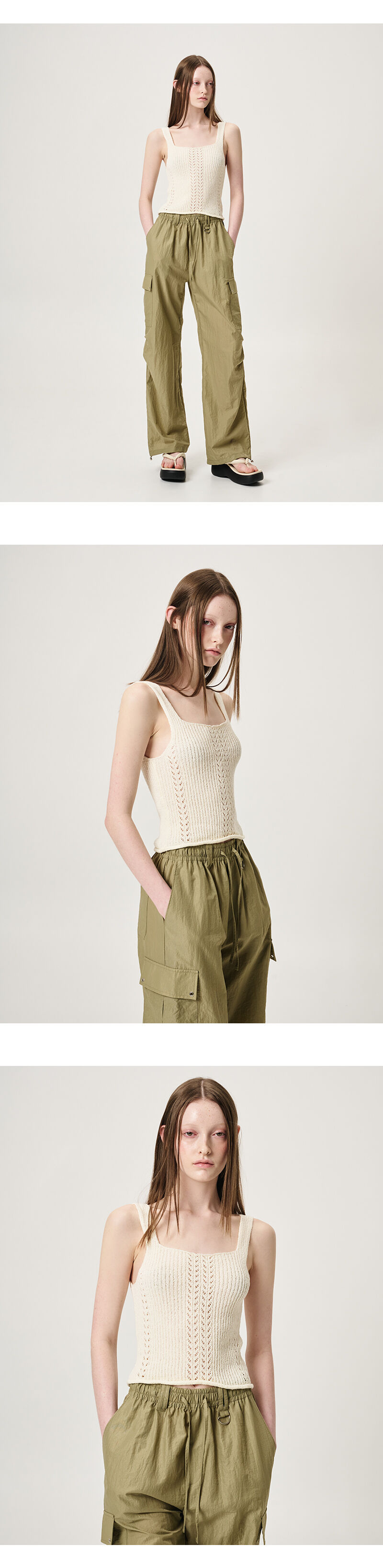 Eyelet Pocket 2-Way Cargo Pants, Khaki - 감도 깊은 취향 셀렉트샵 29CM