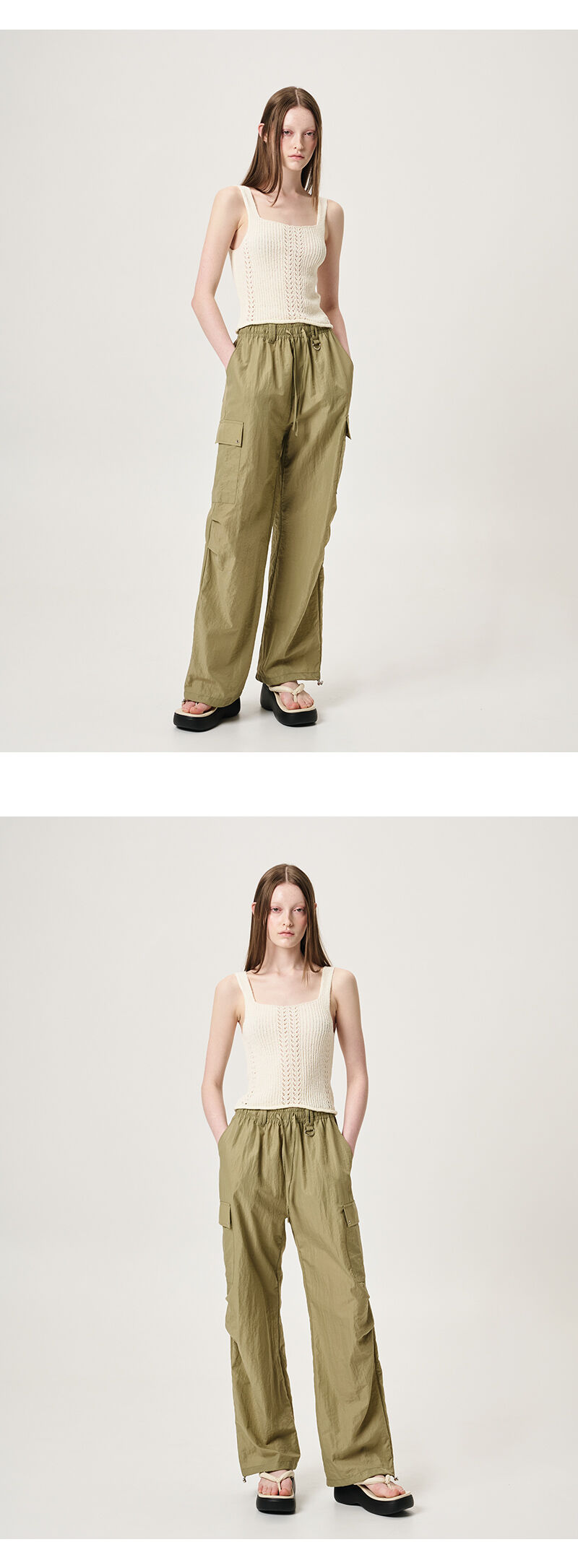 Eyelet Pocket 2-Way Cargo Pants, Khaki - 감도 깊은 취향 셀렉트샵 29CM