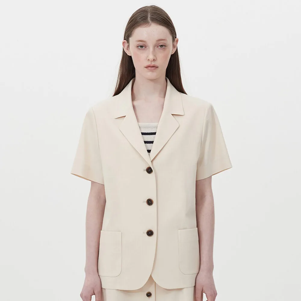 3-button half sleeve jacket_butter - 감도 깊은 취향 셀렉트샵 29CM