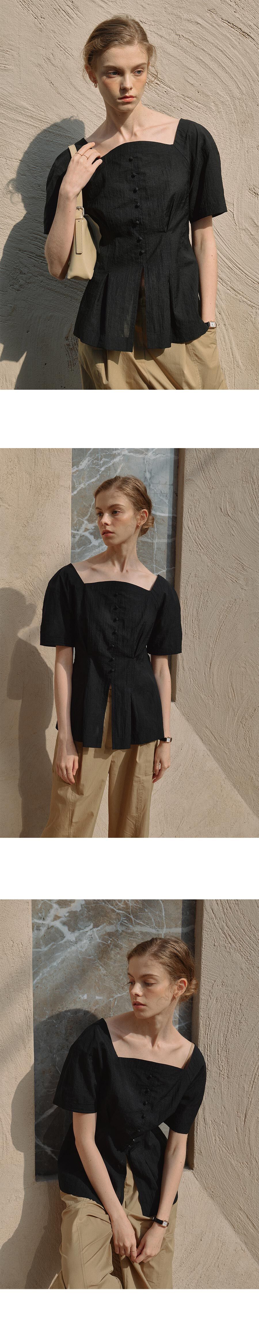 Convex Square-neck Blouse SW3MB219-10 - 감도 깊은 취향 셀렉트샵 29CM