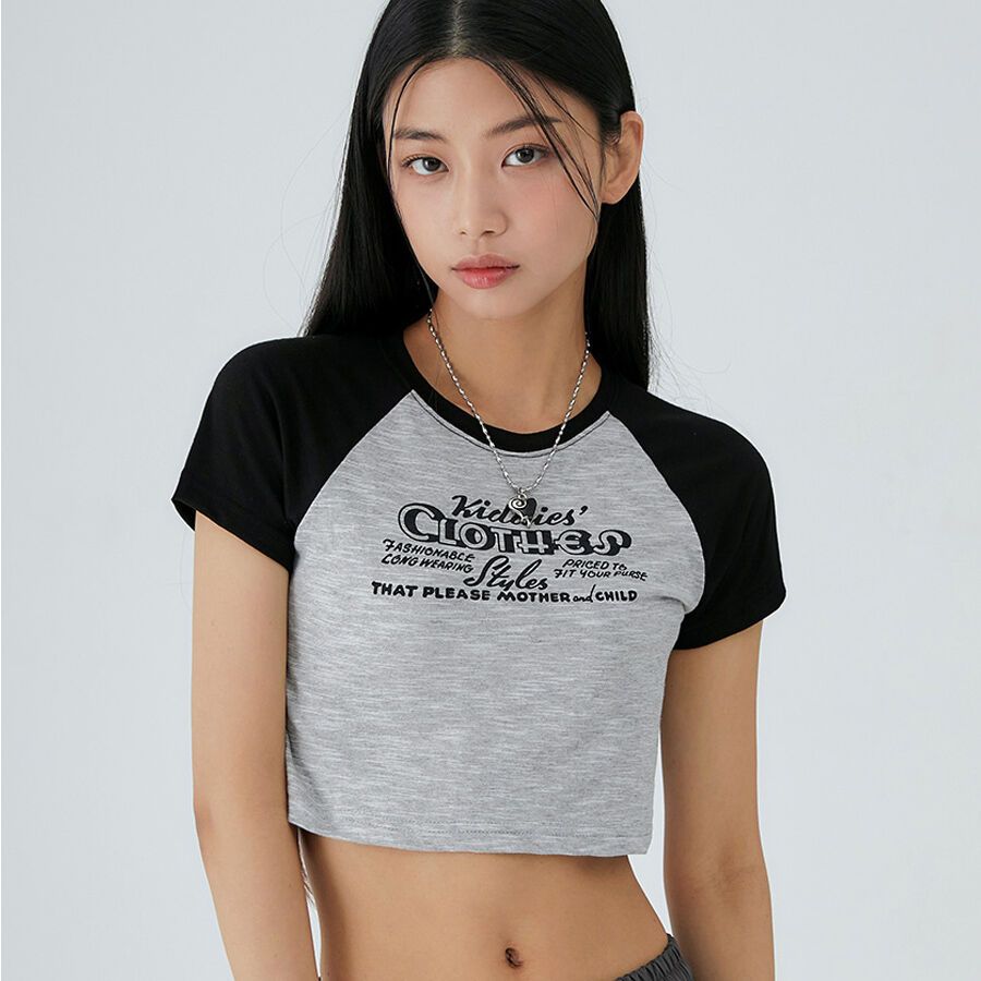 클로즈 나그랑 크롭 반팔티 멜란지 - 감도 깊은 취향 셀렉트샵 29CM