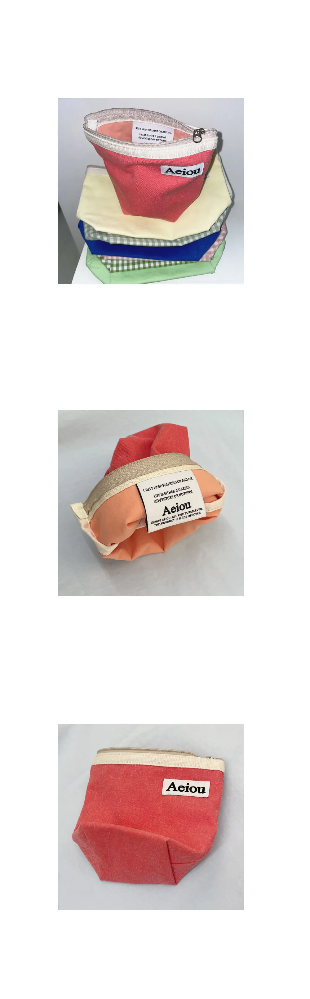 Aeiou Basic Pouch (M size) Tropical Raspberry - 감도 깊은 취향 셀렉트샵 29CM