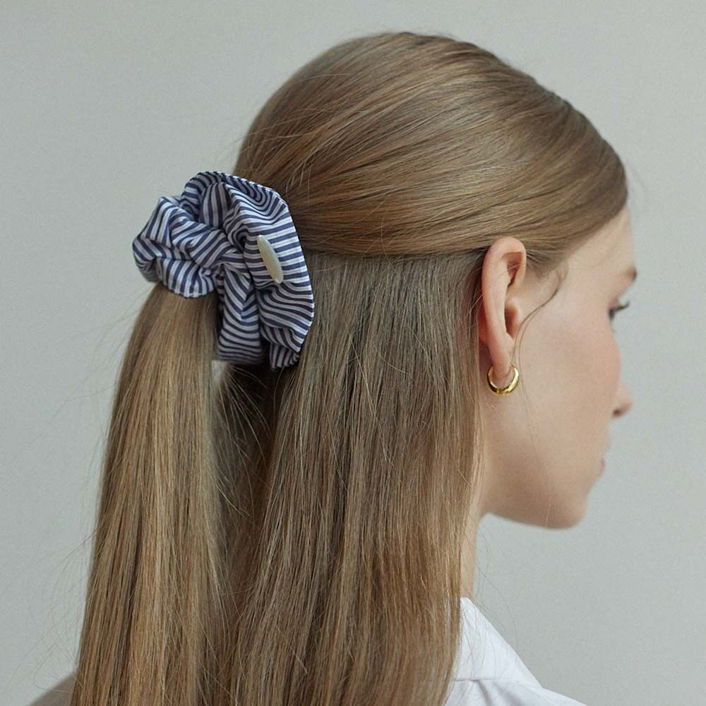 pearl stripe scrunchie - 3color - 감도 깊은 취향 셀렉트샵 29CM