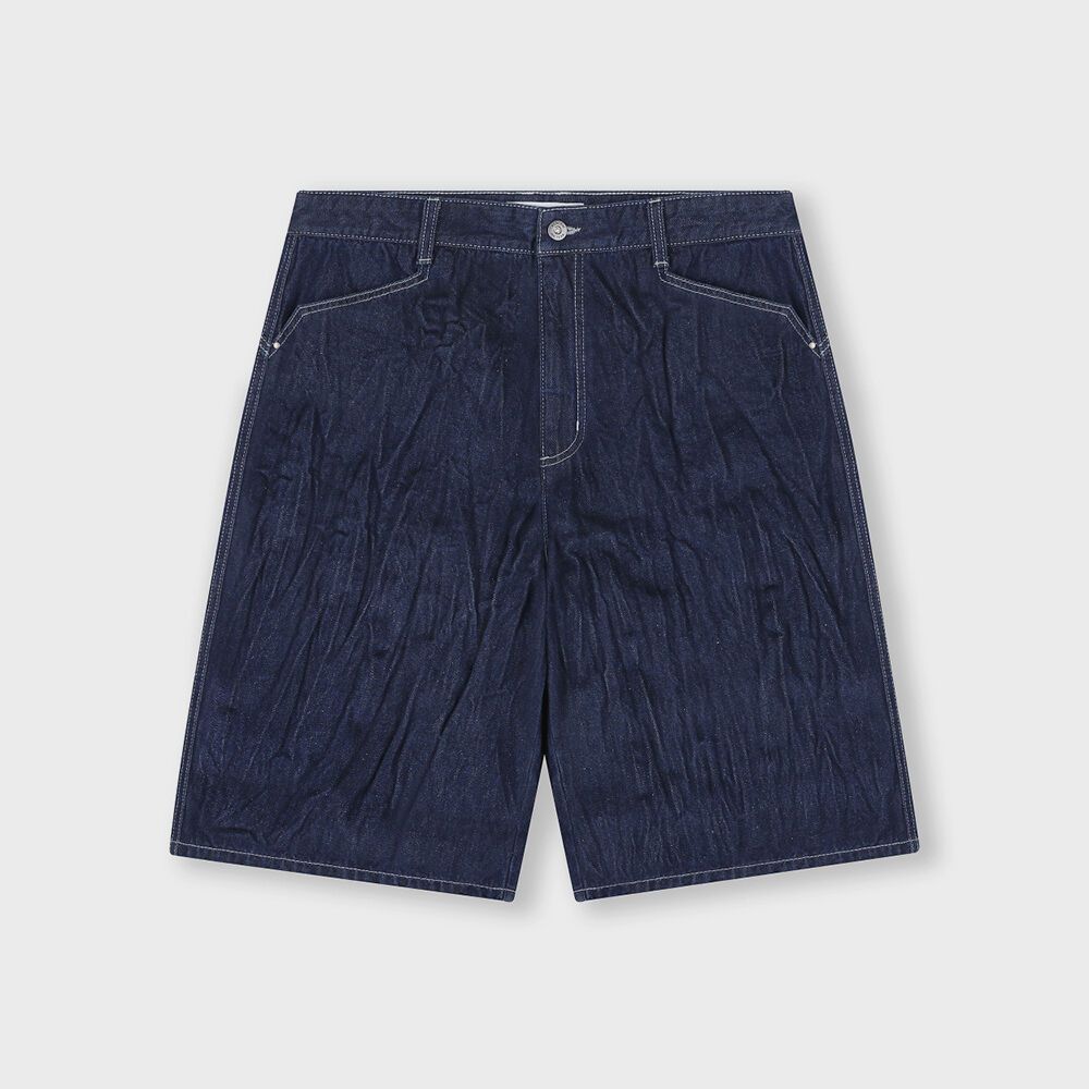 23SS CRINKLE DENIM SHORTS INDIGO - 감도 깊은 취향 셀렉트샵 29CM