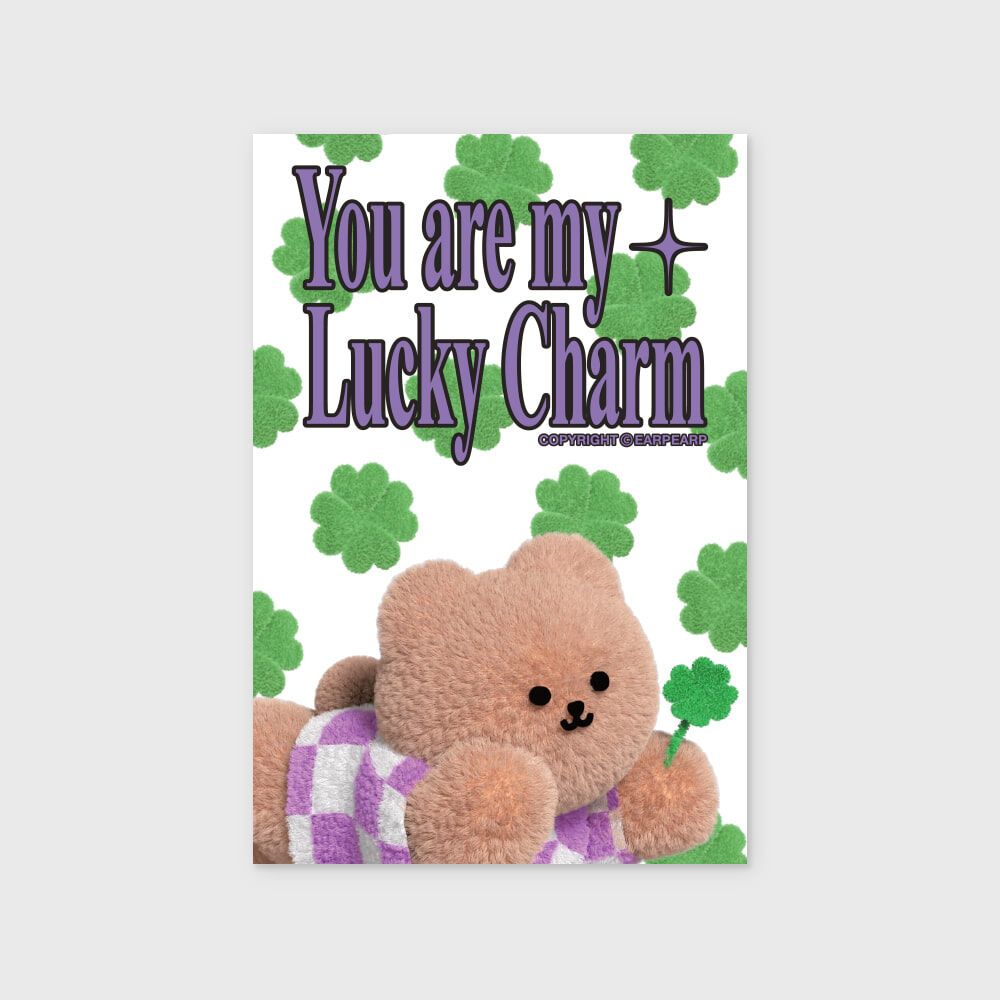 FOUR LEAF CLOVER COVY-WHITE(엽서) - 감도 깊은 취향 셀렉트샵 29CM