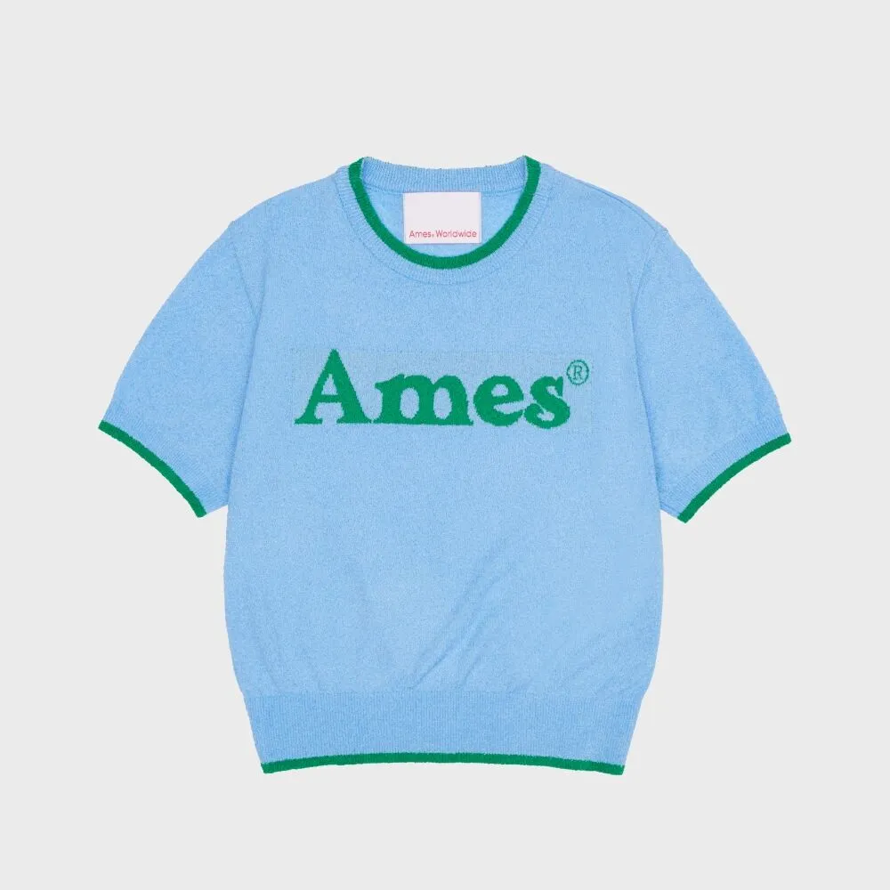 BASIC LOGO KNIT BLUE (AM2DMFK602A) - 감도 깊은 취향 셀렉트샵 29CM