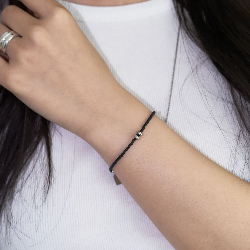 SILVER DONUT BRACELET BLACK - 감도 깊은 취향 셀렉트샵 29CM