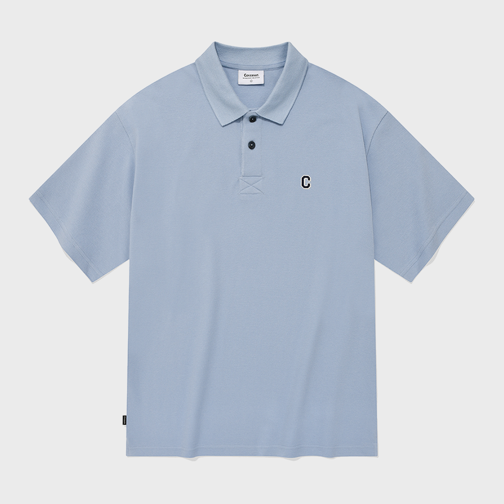 [23SS] C 로고 카라 티셔츠 - 스카이 블루 - 감도 깊은 취향 셀렉트샵 29CM