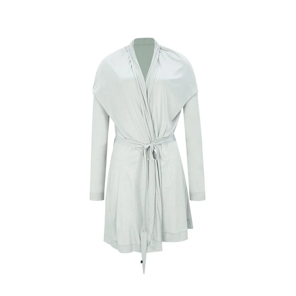 Glossy Layered Lounge Robe_Gray - 감도 깊은 취향 셀렉트샵 29CM