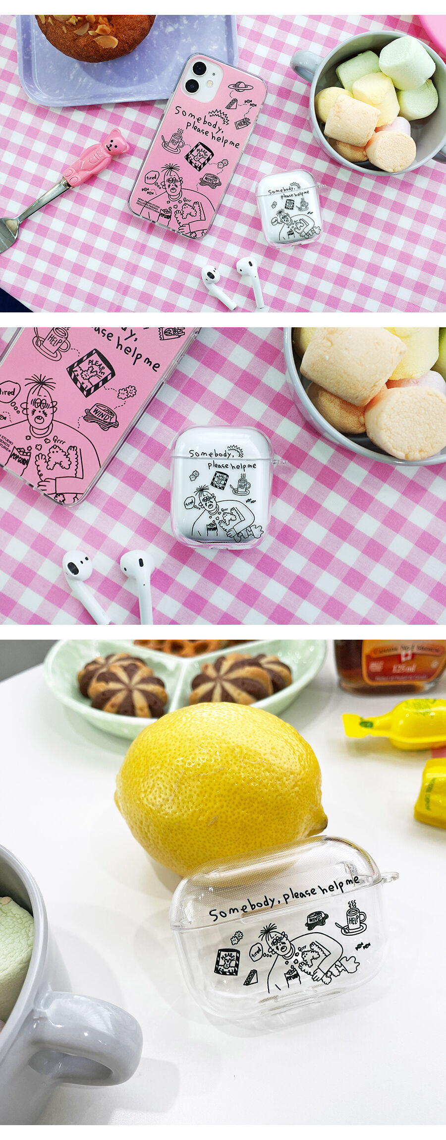 BFMA 버즈라이브/ 버즈2 / 버즈 PRO 클리어 케이스 _POM 헬프미 - 감도 깊은 취향 셀렉트샵 29CM