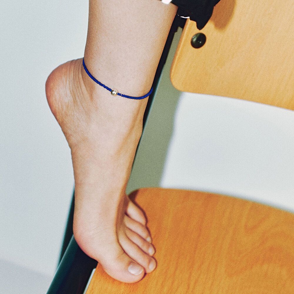 SILVER BALL ANKLET BLUE - 감도 깊은 취향 셀렉트샵 29CM