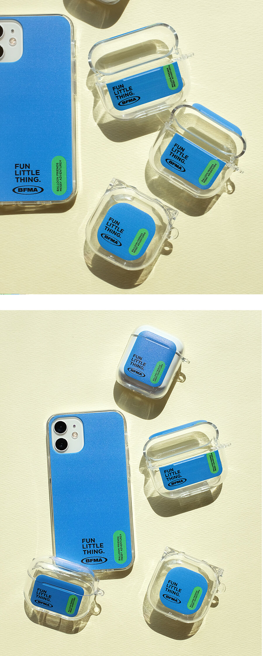 BFMA 버즈라이브/ 버즈2 / 버즈 PRO 클리어 케이스 _FLT 블루 - 감도 깊은 취향 셀렉트샵 29CM