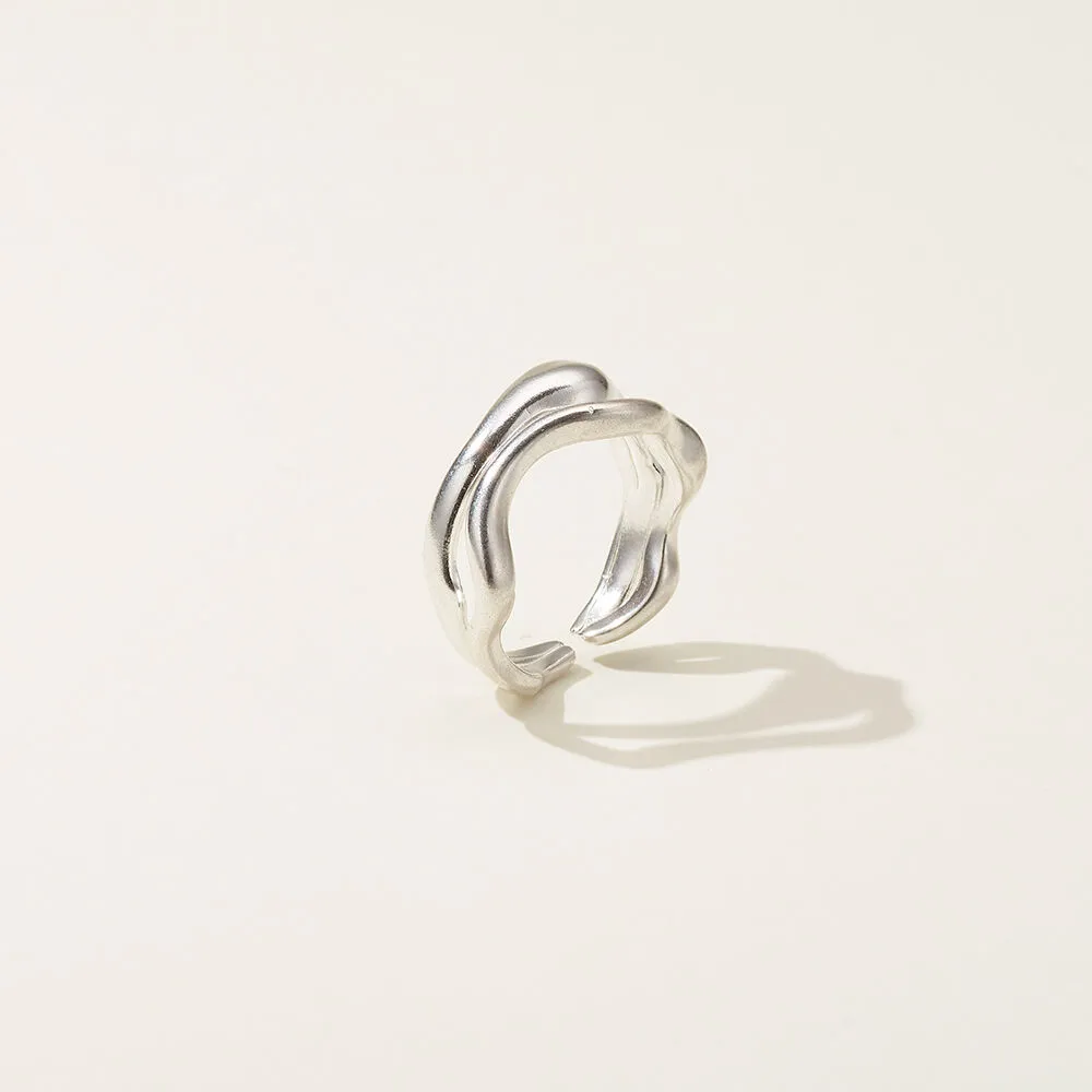 925 Handmade Double Wave Ring - 감도 깊은 취향 셀렉트샵 29CM