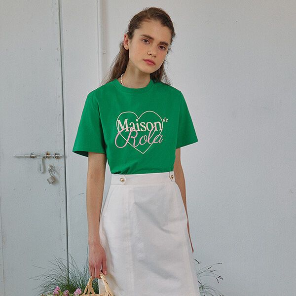 OUTLINE MAISON DE ROLA T-SHIRTS GREEN - 감도 깊은 취향 셀렉트샵 29CM