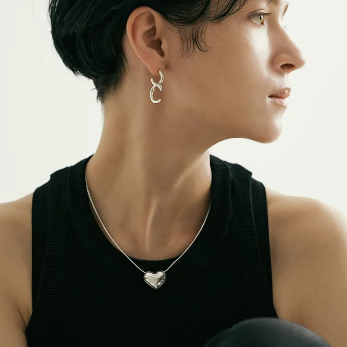 # Moi 5st Heart Snake Chain Necklace_01 - 감도 깊은 취향 셀렉트샵 29CM