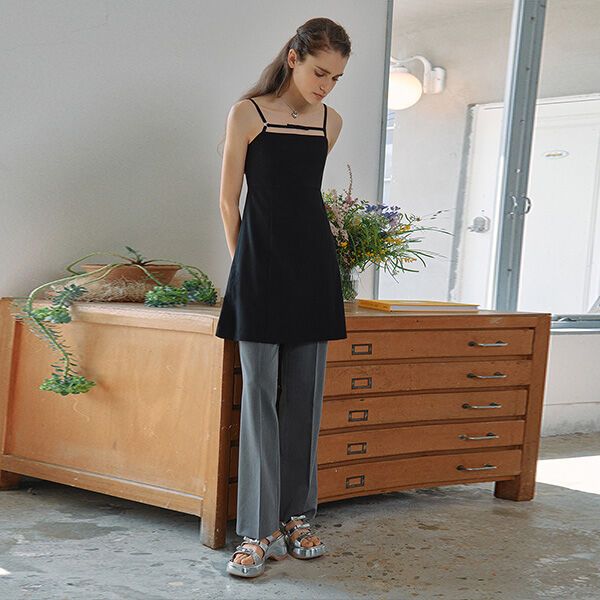 ROLA RIBBON MINI ONE-PIECE BLACK - 감도 깊은 취향 셀렉트샵 29CM