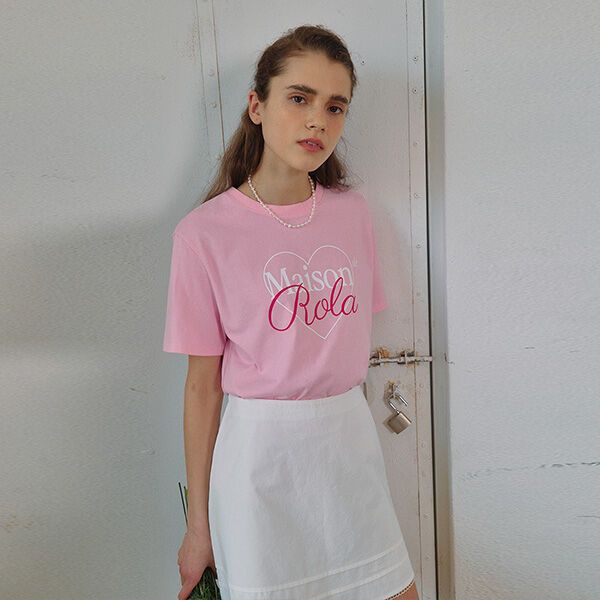 OUTLINE MAISON DE ROLA T-SHIRTS PINK - 감도 깊은 취향 셀렉트샵 29CM