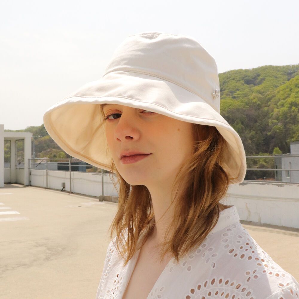 RIPPLE COTTON IVORY BUCKET HAT - 감도 깊은 취향 셀렉트샵 29CM
