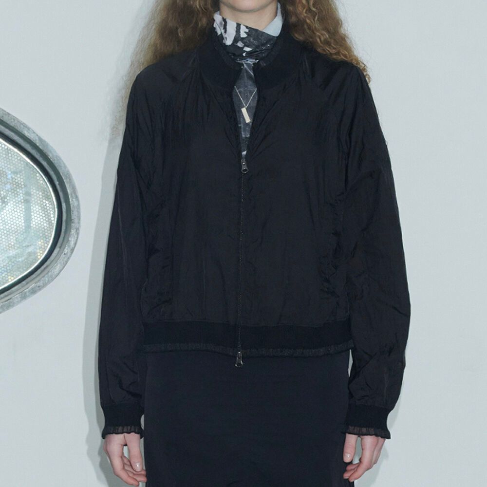 SHIRRING BAND BLOUSON (BLACK) - 감도 깊은 취향 셀렉트샵 29CM