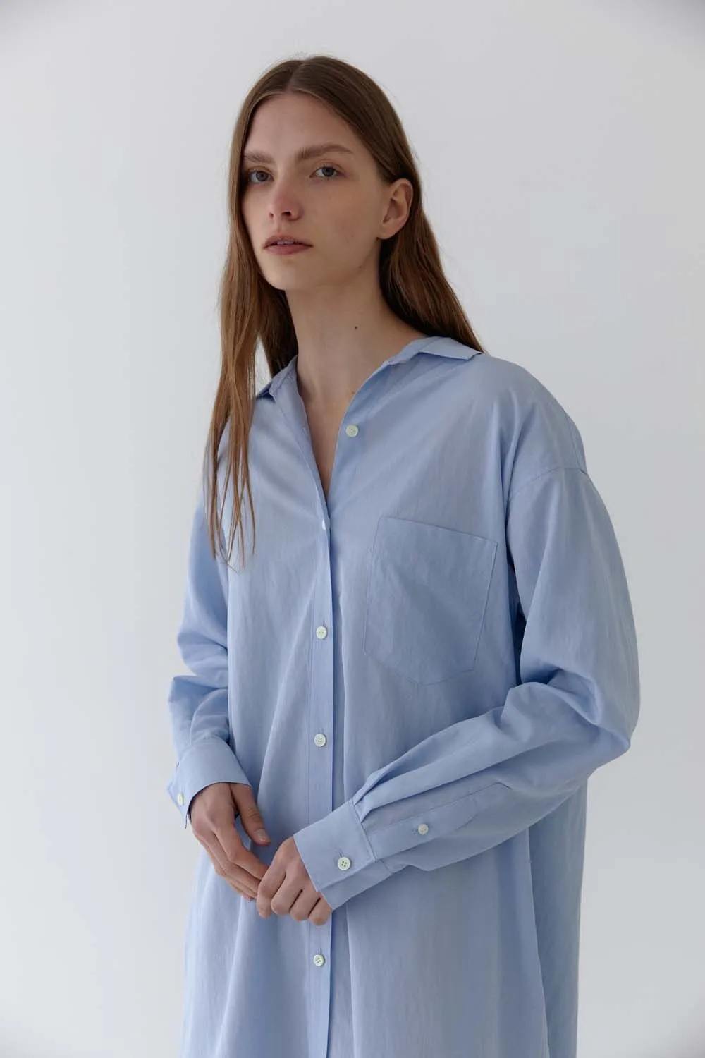 dear shirts dress-skyblue - 감도 깊은 취향 셀렉트샵 29CM