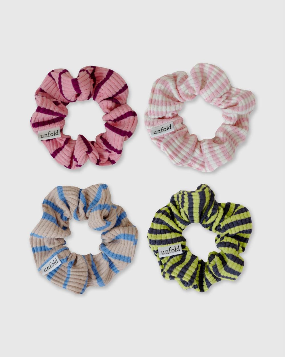Stripe scrunchie (4colors) - 감도 깊은 취향 셀렉트샵 29CM