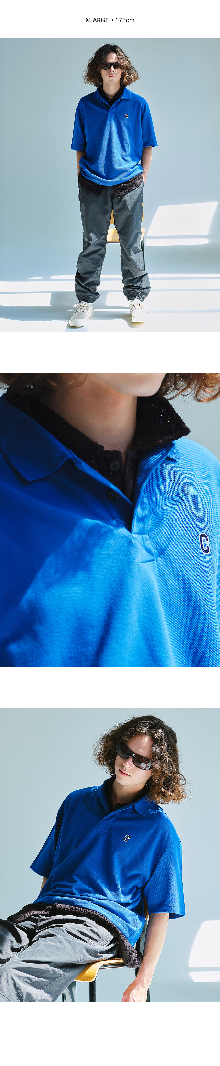 [23SS] C 로고 카라 티셔츠 - 화이트 - 감도 깊은 취향 셀렉트샵 29CM