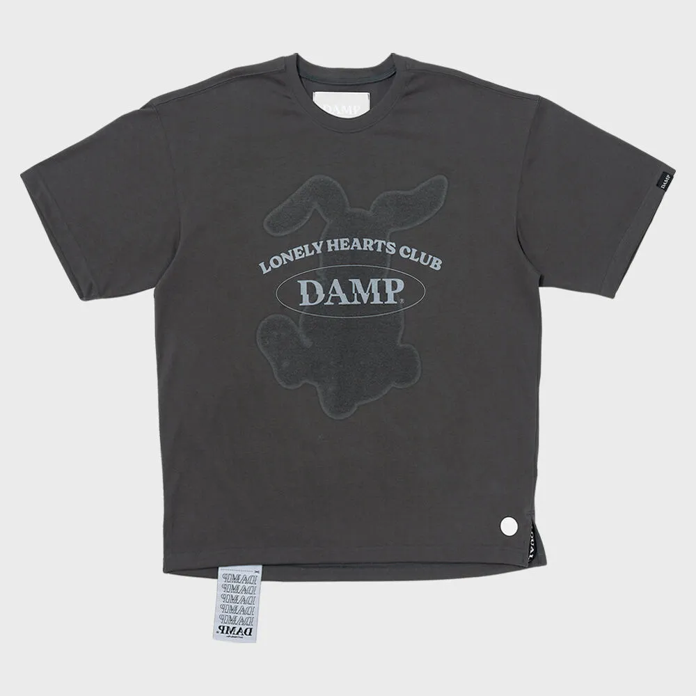 DAMP RABBIT CLUB OVERSIZED TEE_CHARCOAL - 감도 깊은 취향 셀렉트샵 29CM