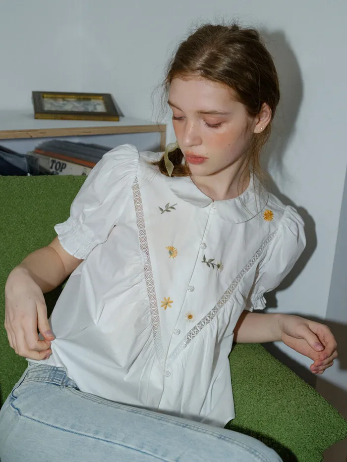 Cest_Rose button flower blouse - 감도 깊은 취향 셀렉트샵 29CM