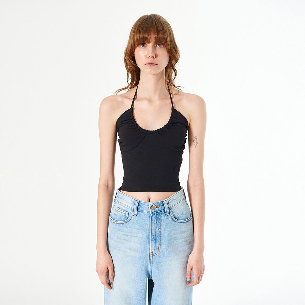 HALTER STRAP BRA TOP (black) - 감도 깊은 취향 셀렉트샵 29CM