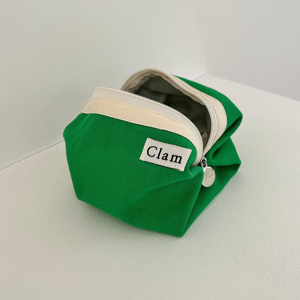 Clam round pouch _ Vivid green - 감도 깊은 취향 셀렉트샵 29CM