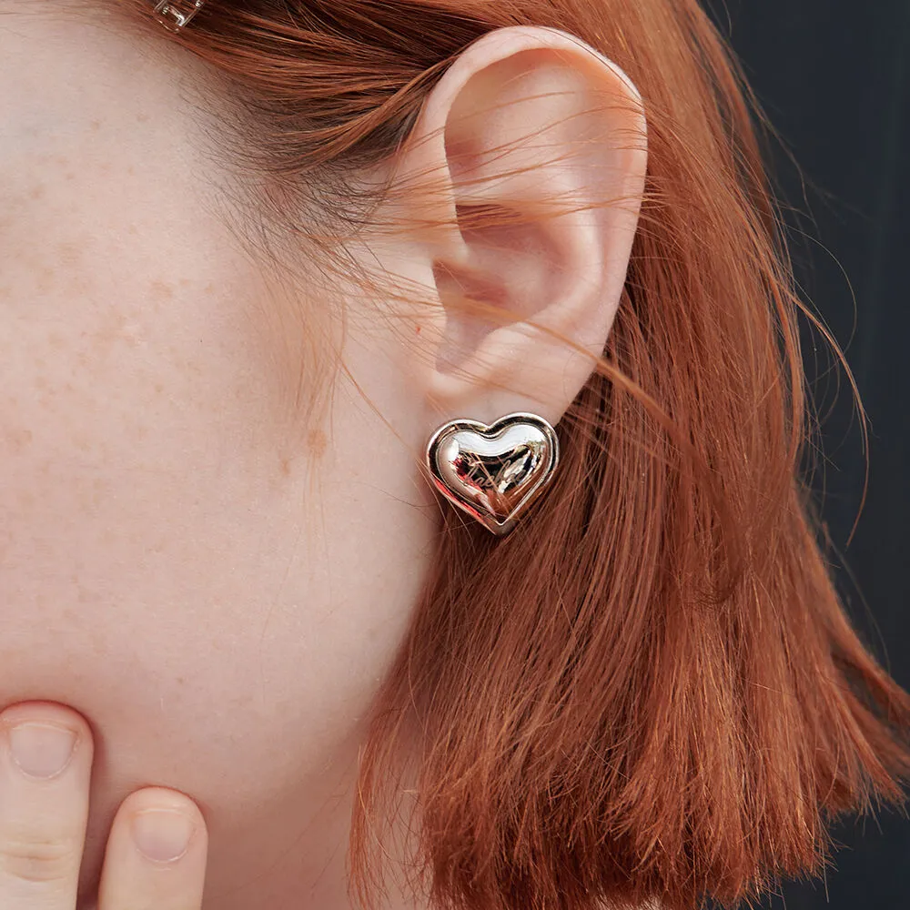 Everyoung Heart Earring (silver) - 감도 깊은 취향 셀렉트샵 29CM