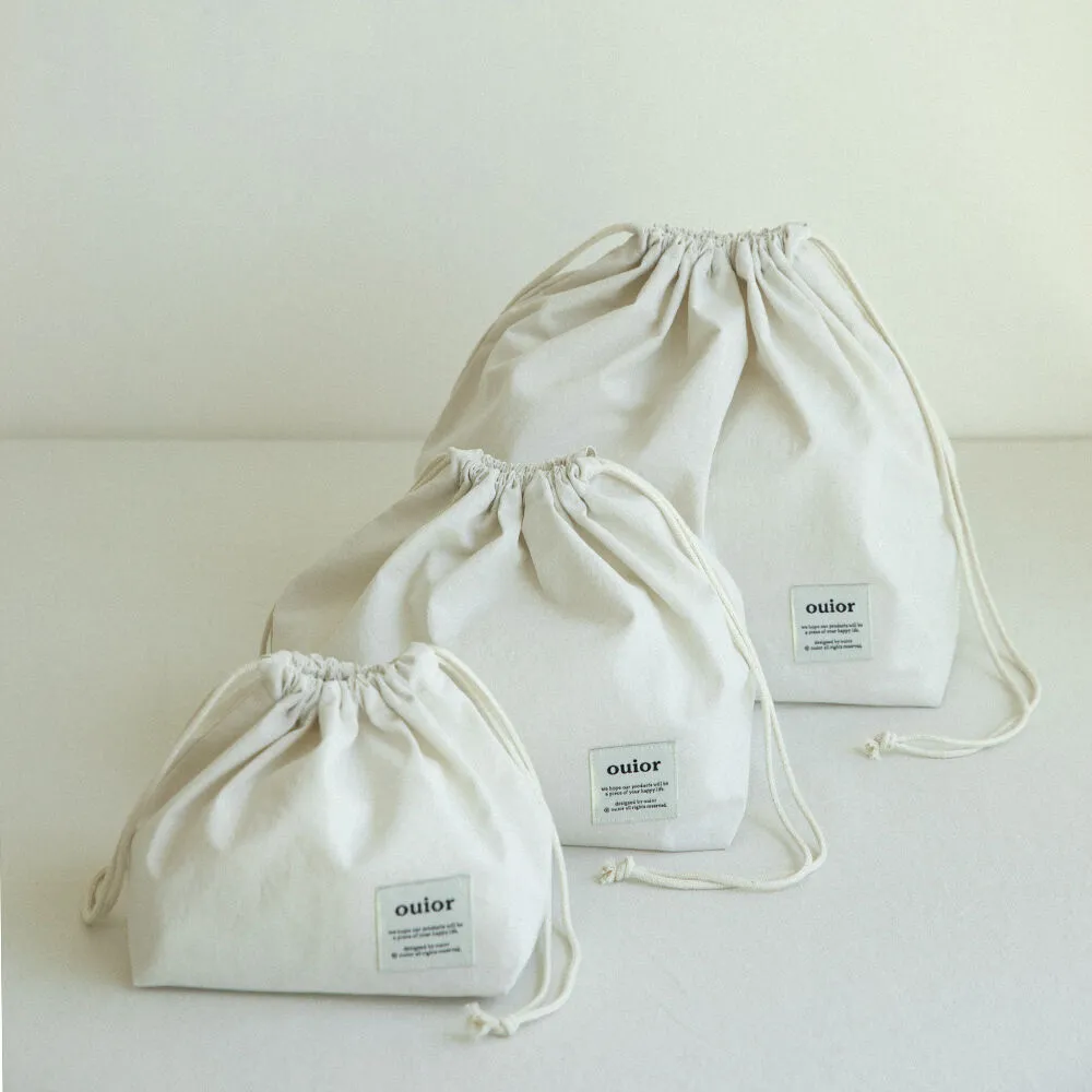 ouior chubby string pouch_soybean milk - 감도 깊은 취향 셀렉트샵 29CM