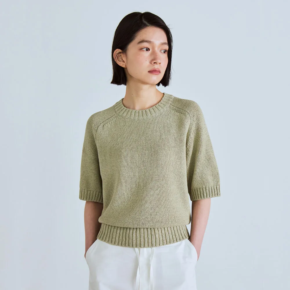 crew neck s/s knit(womens) leek green - 감도 깊은 취향 셀렉트샵 29CM