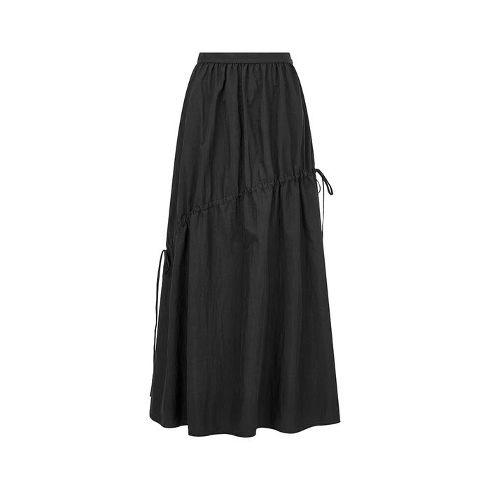 10;Kijun_플레어 스트링 롱스커트_블랙 - 감도 깊은 취향 셀렉트샵 29CM