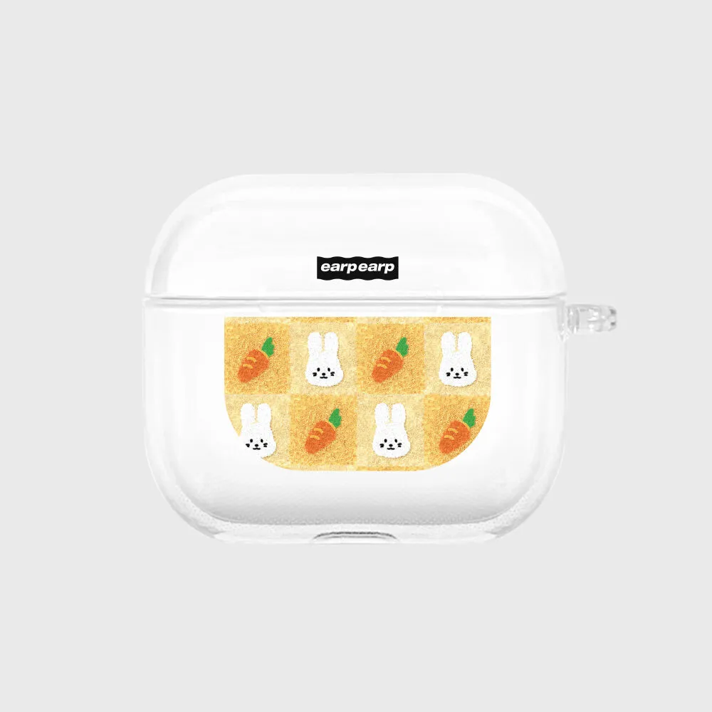 CHECKER BOARD CARROT POPO(에어팟3-클리어하드) - 감도 깊은 취향 셀렉트샵 29CM