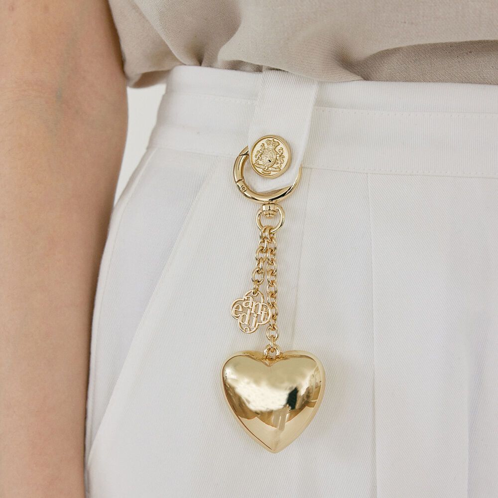 H Logo Heart Key Ring_Gold - 감도 깊은 취향 셀렉트샵 29CM
