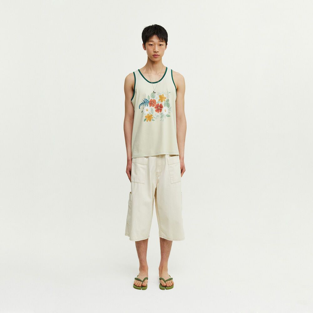 플라워 프린트 슬리브리스 / 라임 - 감도 깊은 취향 셀렉트샵 29CM