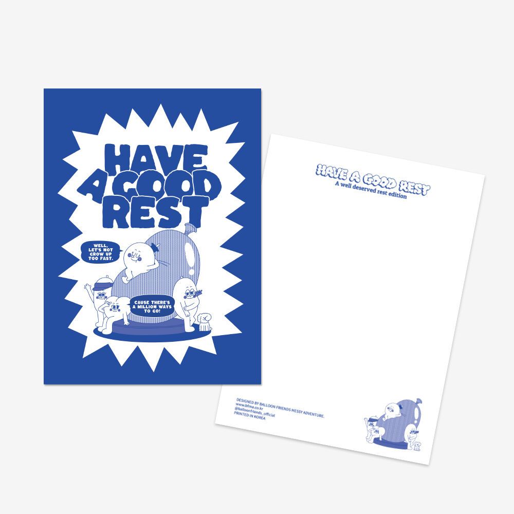 BFMA 빅엽서 GR 헤브어굿레스트 블루 - 감도 깊은 취향 셀렉트샵 29CM