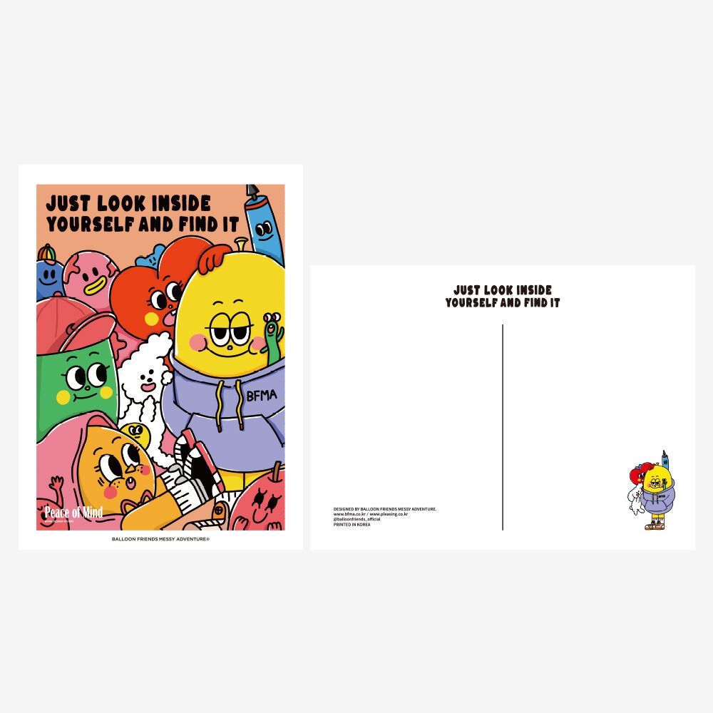 BFMA POM 룩인사이드 일러스트 엽서 - 감도 깊은 취향 셀렉트샵 29CM