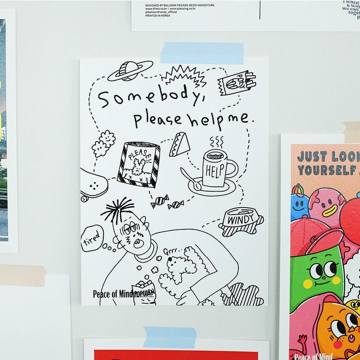 BFMA POM 헬프미 일러스트 엽서 - 감도 깊은 취향 셀렉트샵 29CM