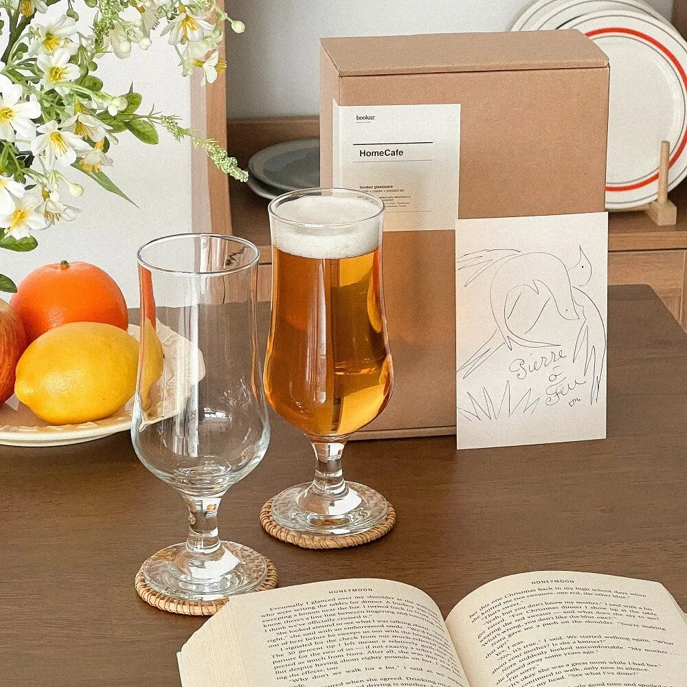 bookaz 홈파티 맥주잔 set 선물 집들이 지인 혼술 유리잔 글라스 와인잔 - 감도 깊은 취향 셀렉트샵 29CM