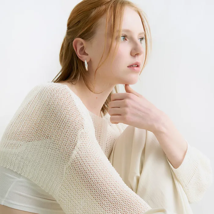 Dap bold small ring earring - 2type - 감도 깊은 취향 셀렉트샵 29CM